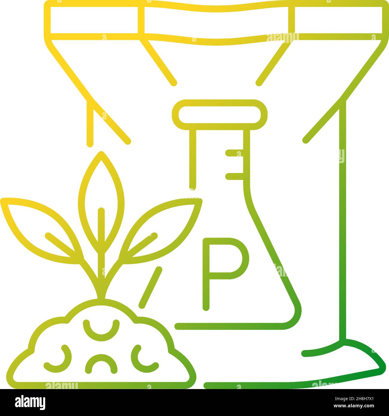 Phosphorus fertilizer gradient linear vector icon Stock Vector Image & Art - Alamy