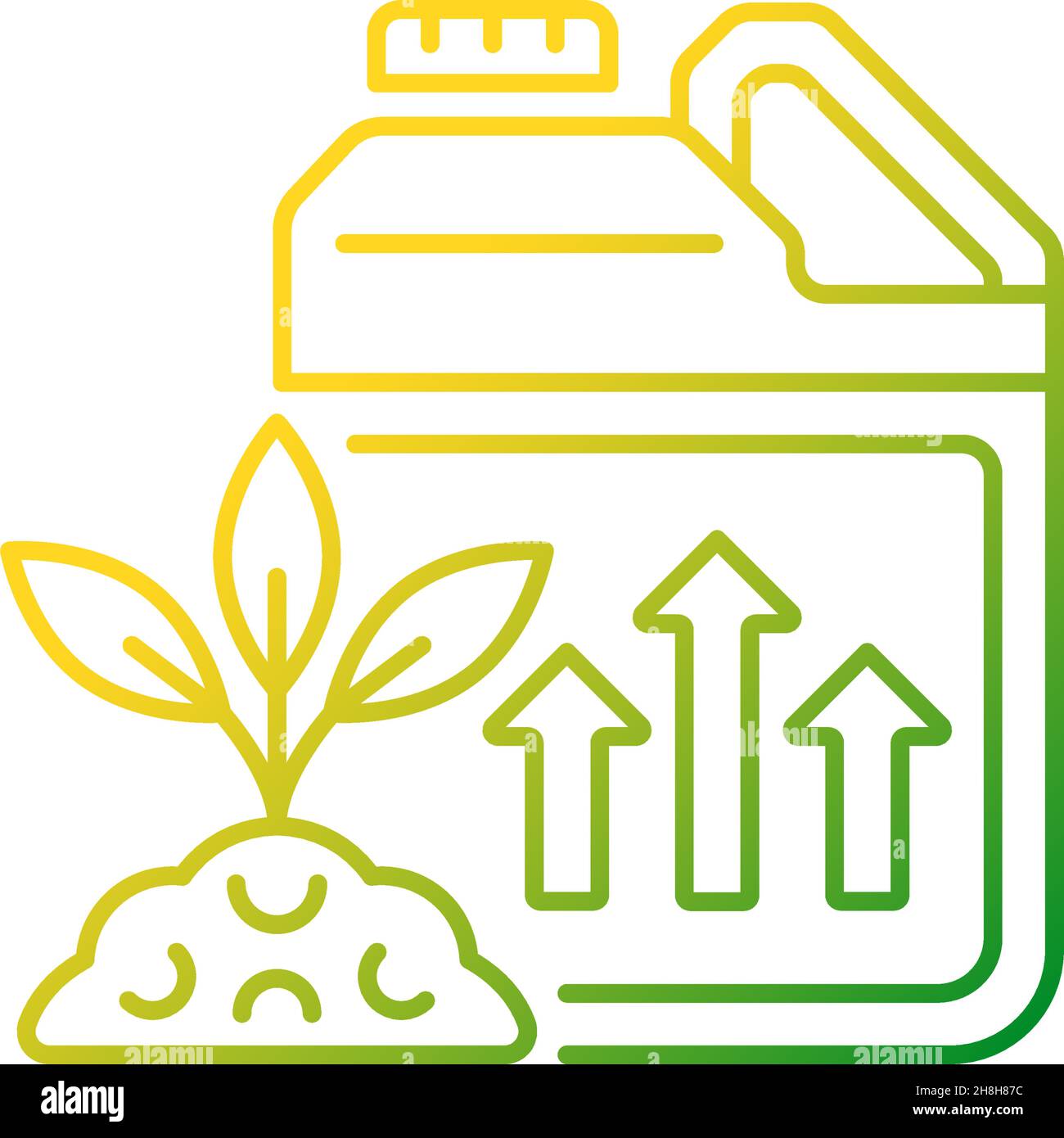 Growth enhancer gradient linear vector icon Stock Vector Image & Art ...