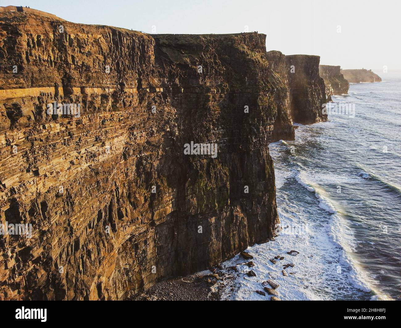 Cliffs of Moher on Ireland's wild western coast on a calm day Stock ...