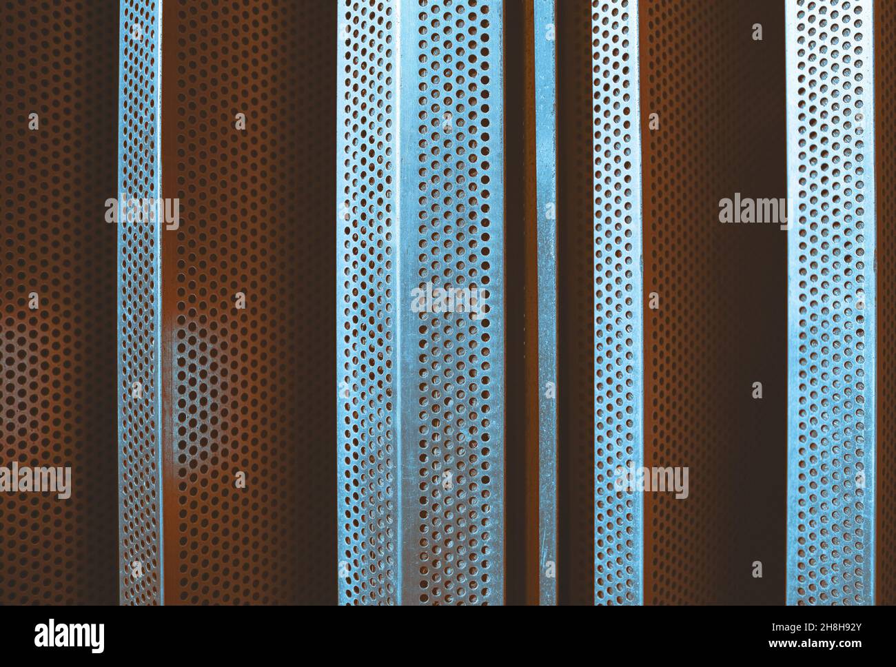 Perforated metal panel hi-res stock photography and images - Alamy