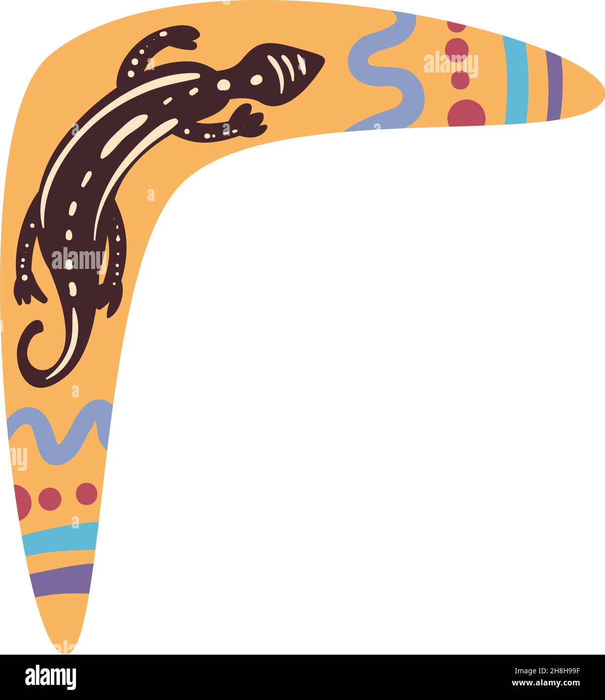 australian boomerang design over white Stock Vector Image & Art - Alamy