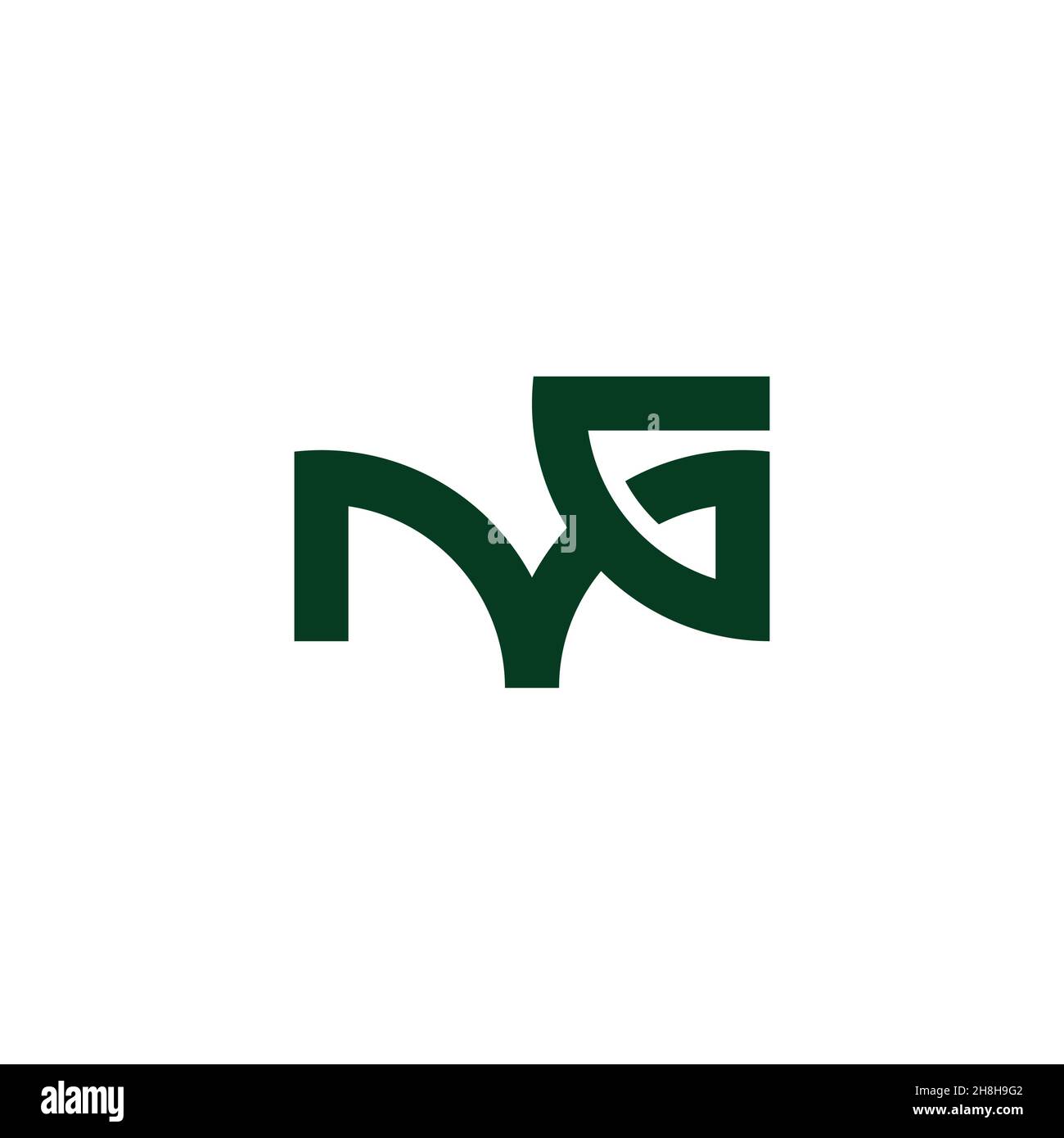 letter mg simple geometric line logo vector Stock Vector Image & Art ...