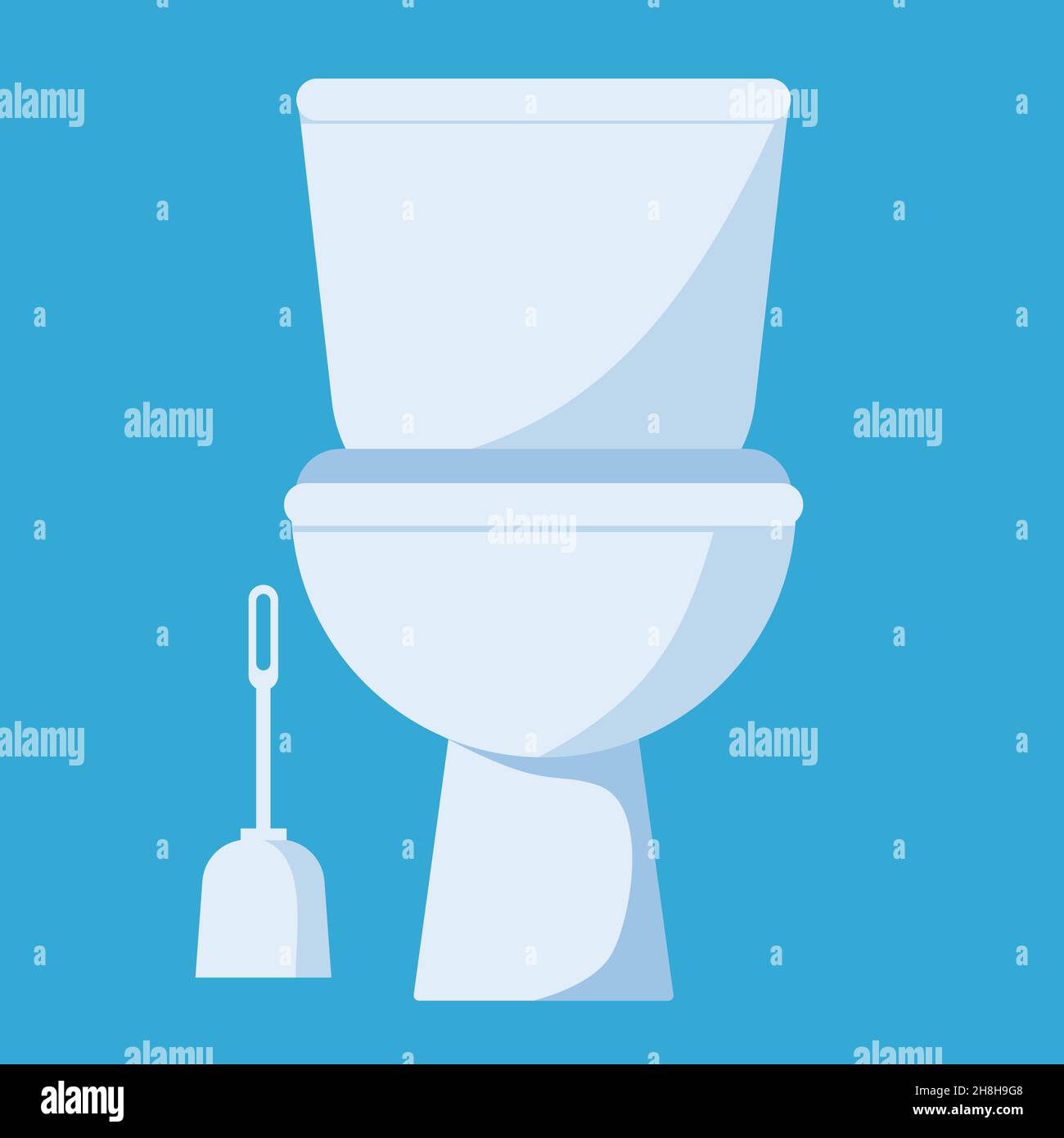 toilet flat vector color icon for apps and websites eps 10 Stock Vector ...