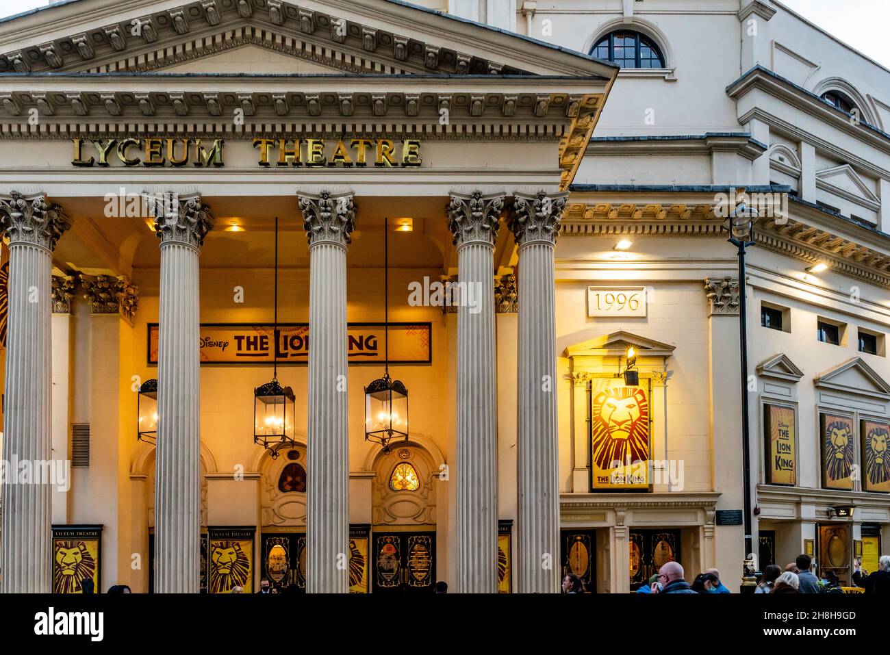 People Queue Outside The Lyceum Theatre To Watch A Performance Of The ...