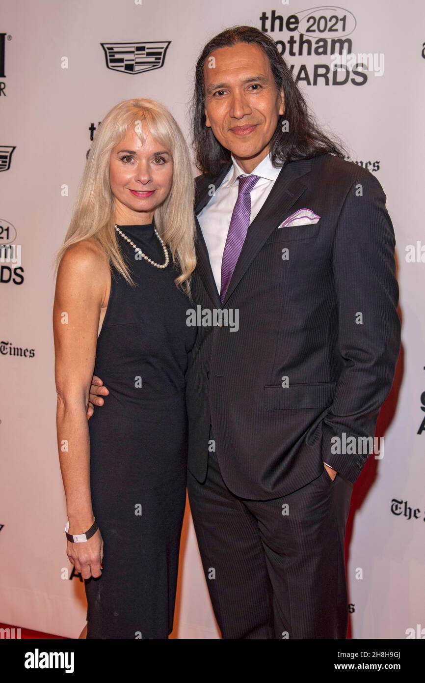 NEW YORK, NEW YORK - NOVEMBER 29: Nancy Latoszewski and Michael ...