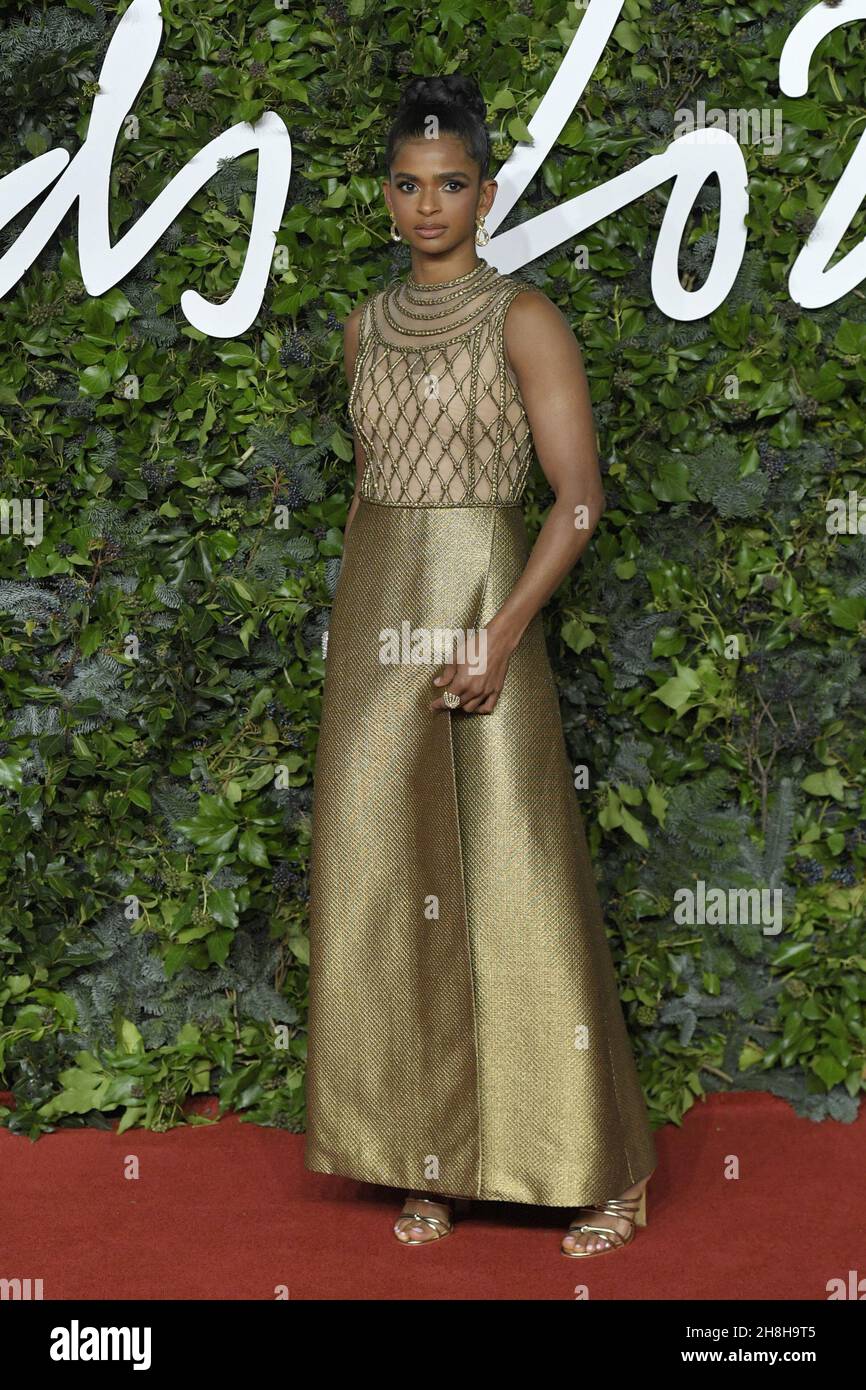 Ramla Ali attending The Fashion Awards 2021 at the Royal Albert Hall in ...