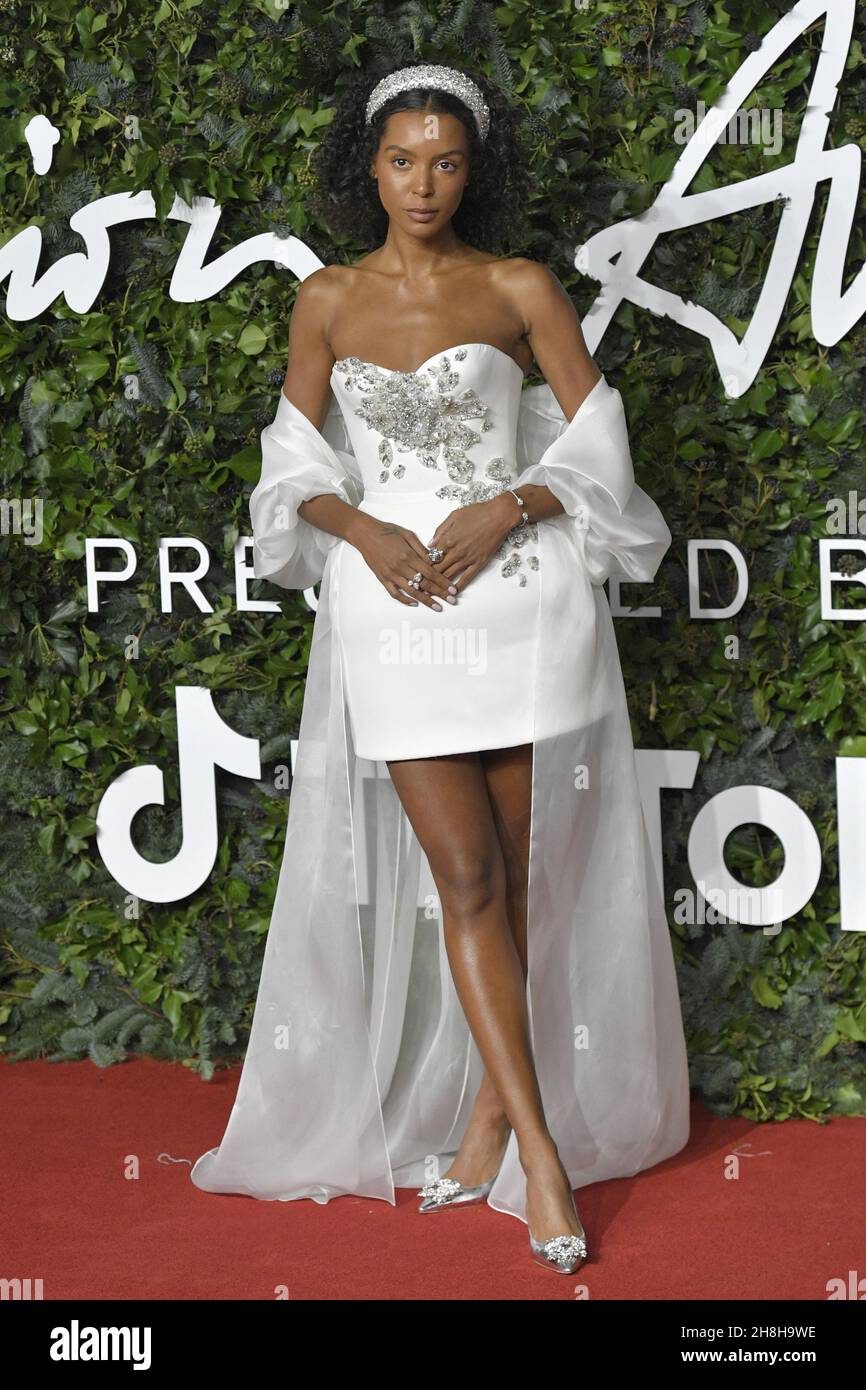 Arlissa attending The Fashion Awards 2021 at the Royal Albert Hall in ...