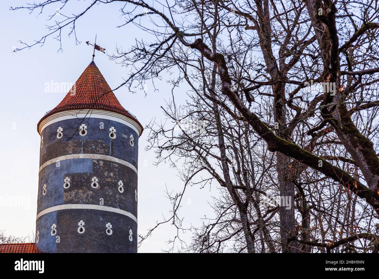 castle of Panemune, Lithuania. Renaissance-era building castle ...