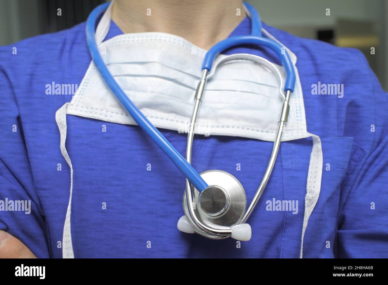 Doctor on duty at the hospital ready for work Stock Photo - Alamy