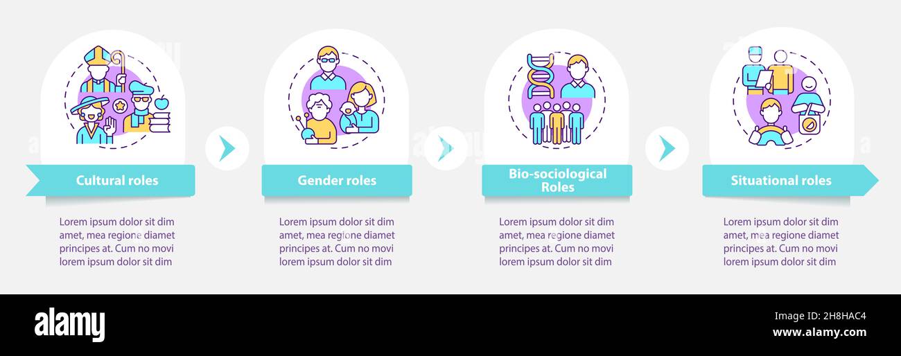 Social roles vector infographic template Stock Vector Image & Art - Alamy