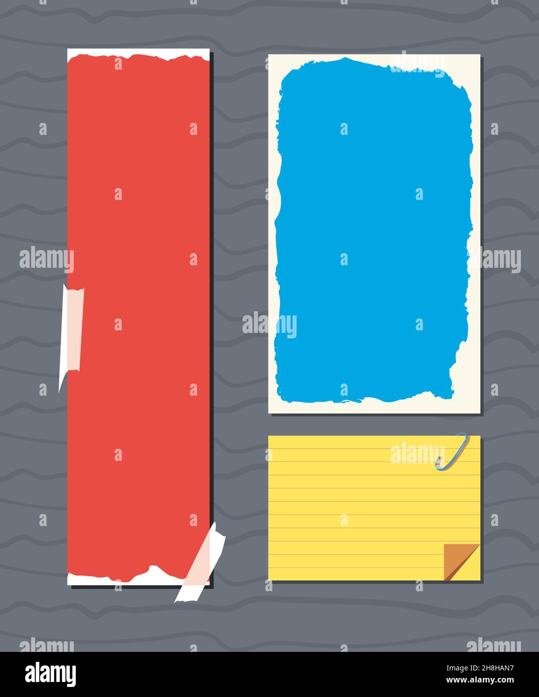 set of three torn papers Stock Vector Image & Art - Alamy