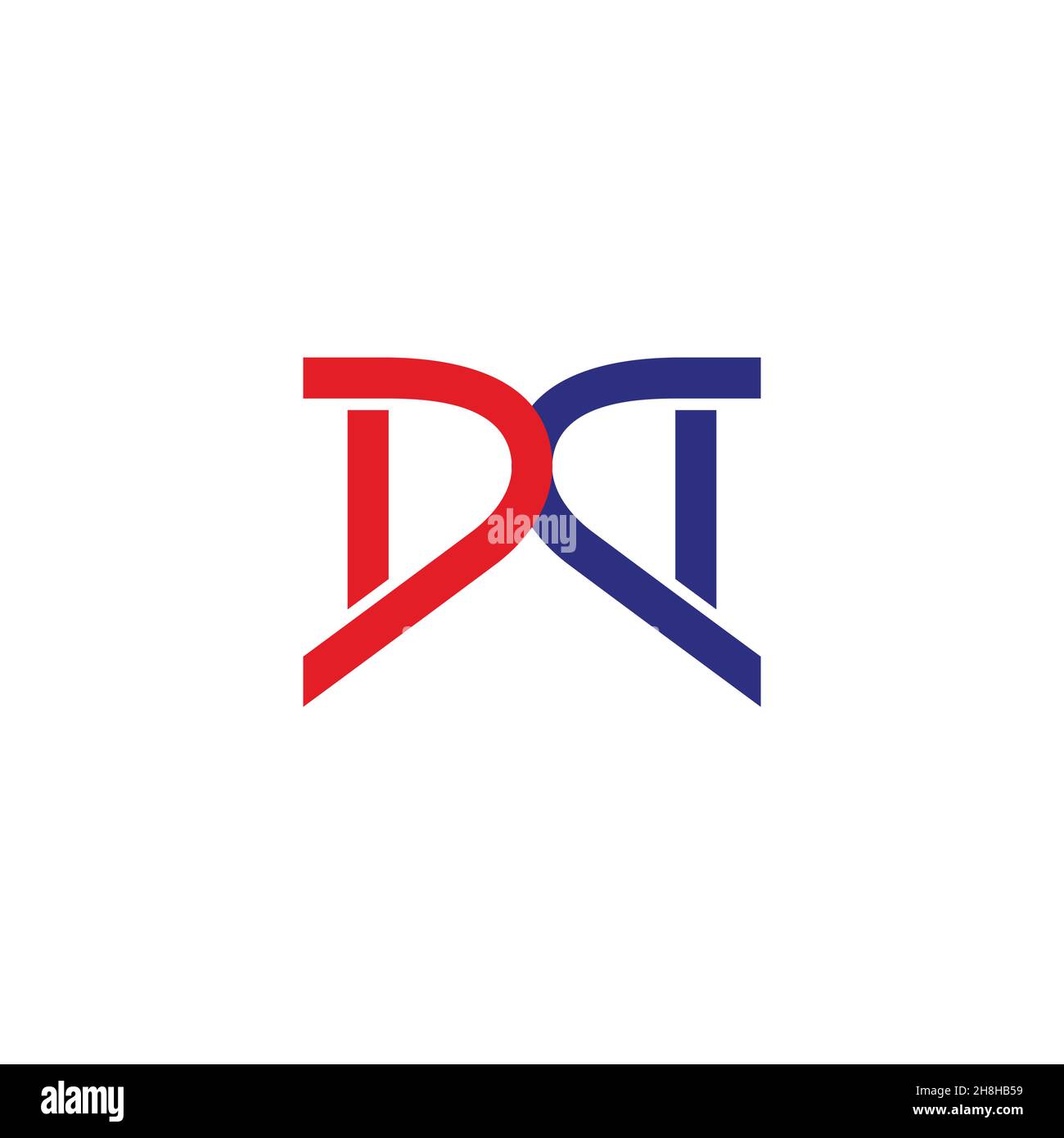 letter dc simple colorful geometric line logo vector Stock Vector Image ...