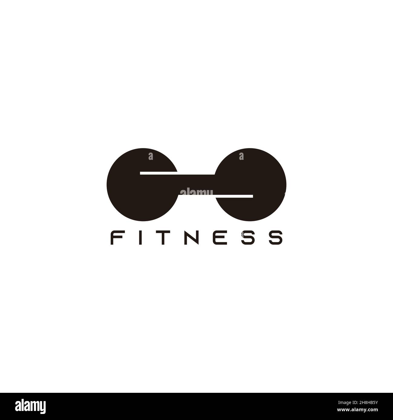 circle round dumbbells motion movement dynamic design logo vector Stock ...