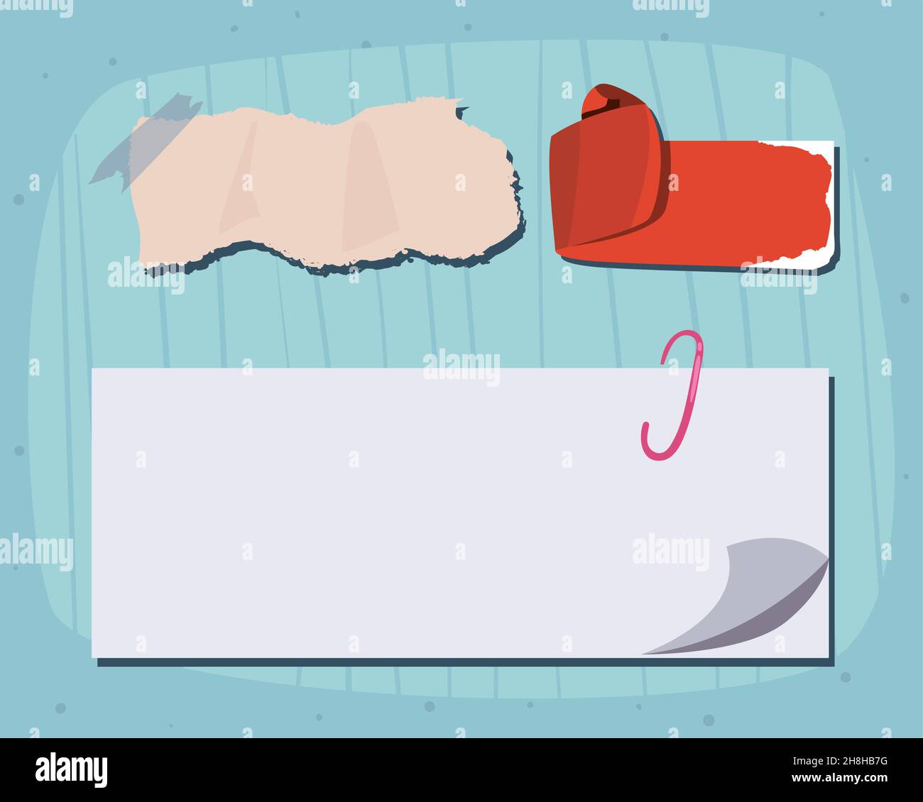 set of cute torn papers Stock Vector Image & Art - Alamy