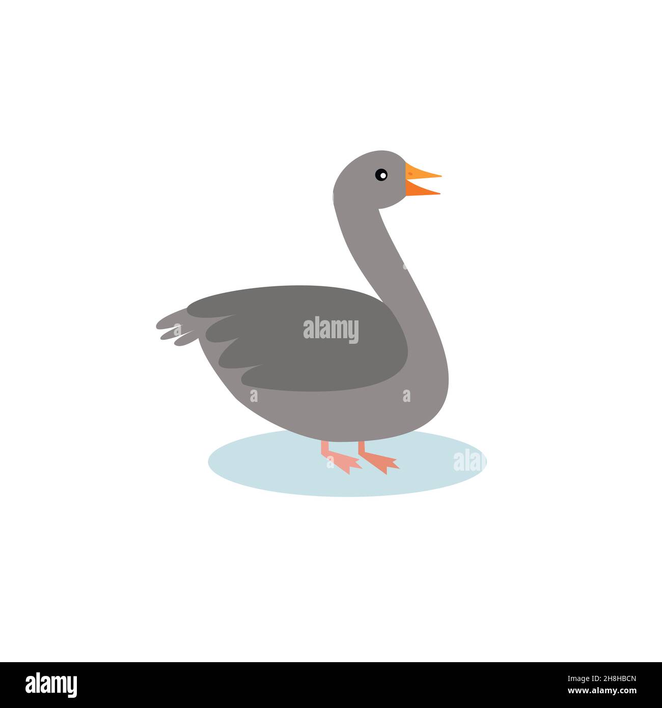 goose icon flat style on white background eps 10 Stock Vector Image ...