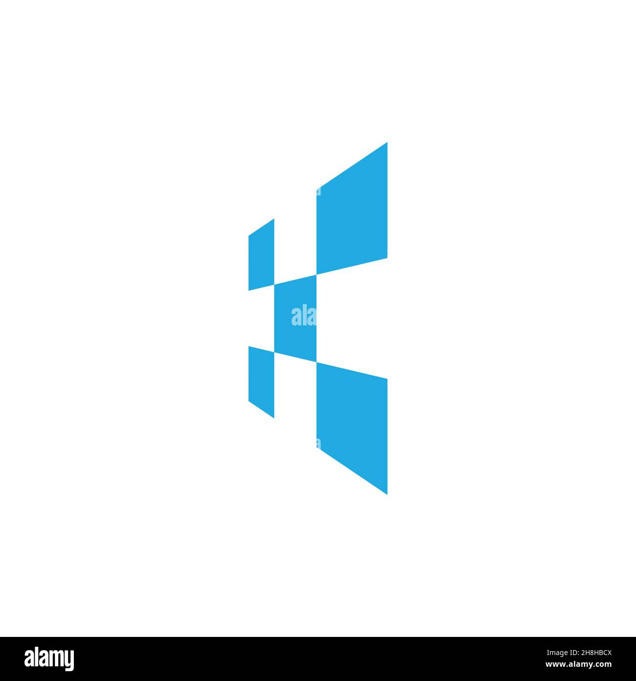 simple geometric wall pattern symbol logo vector Stock Vector Image ...