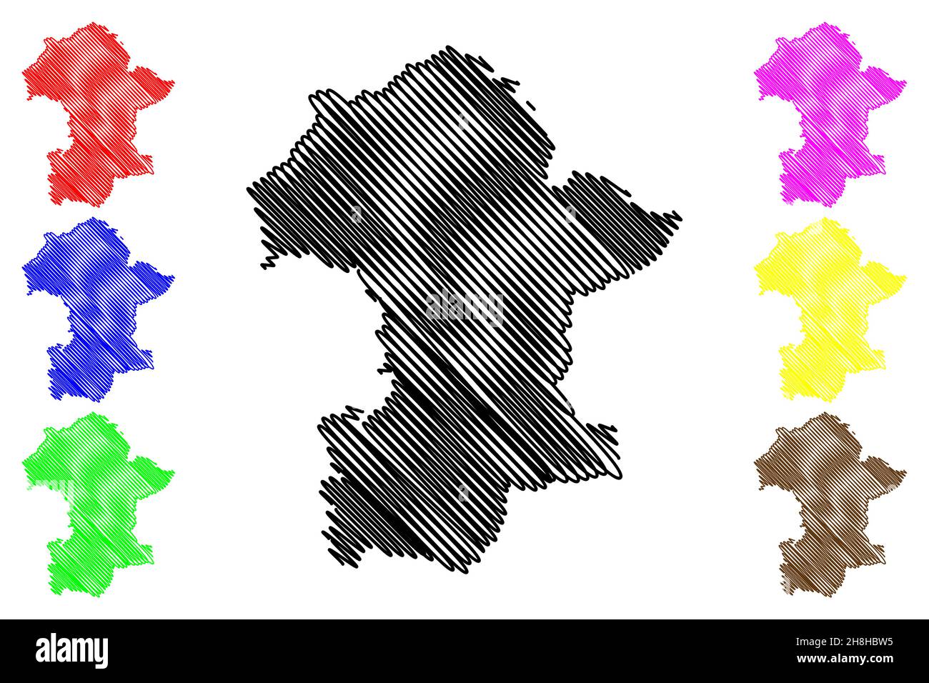 Gondia district (Maharashtra State, Nagpur Division, Republic of India ...