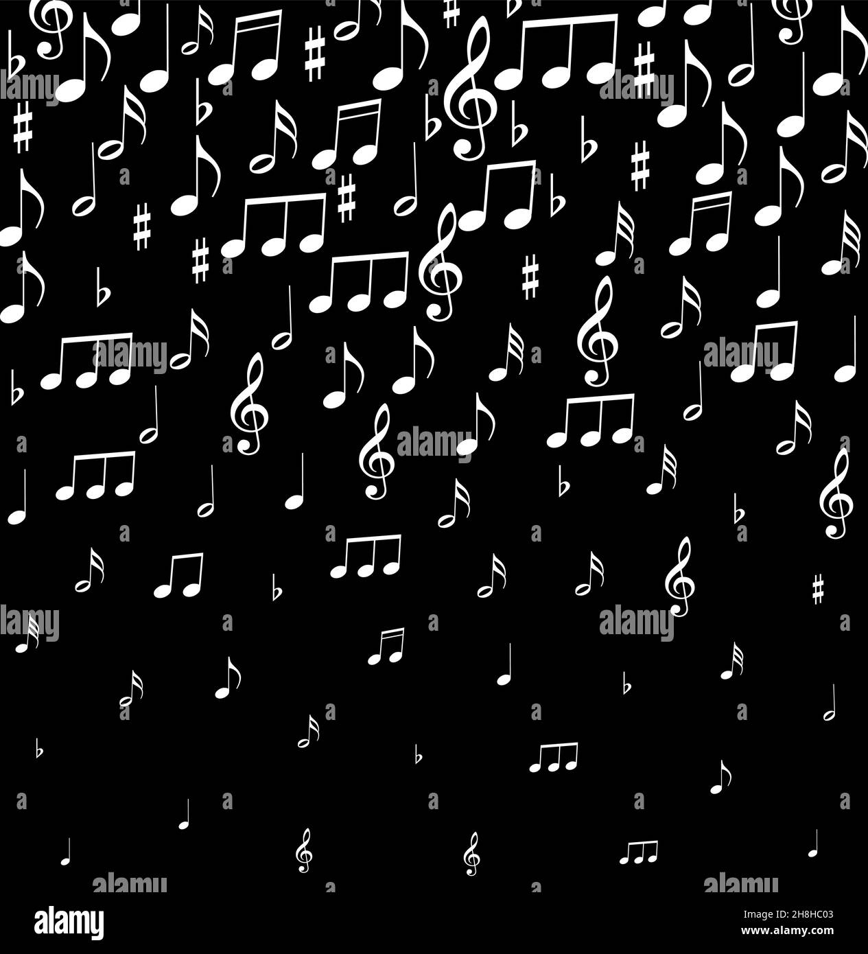 Music notes. Vector illustration. for print and web design on white ...
