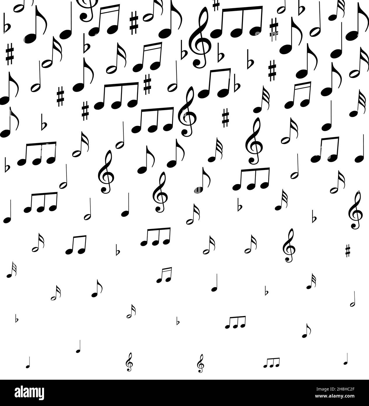 Music notes. Vector illustration. for print and web design on white ...