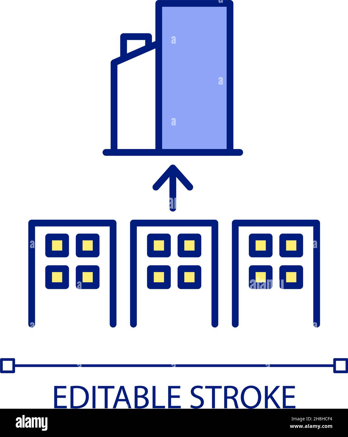 Subsidiary RGB color icon Stock Vector Image & Art - Alamy
