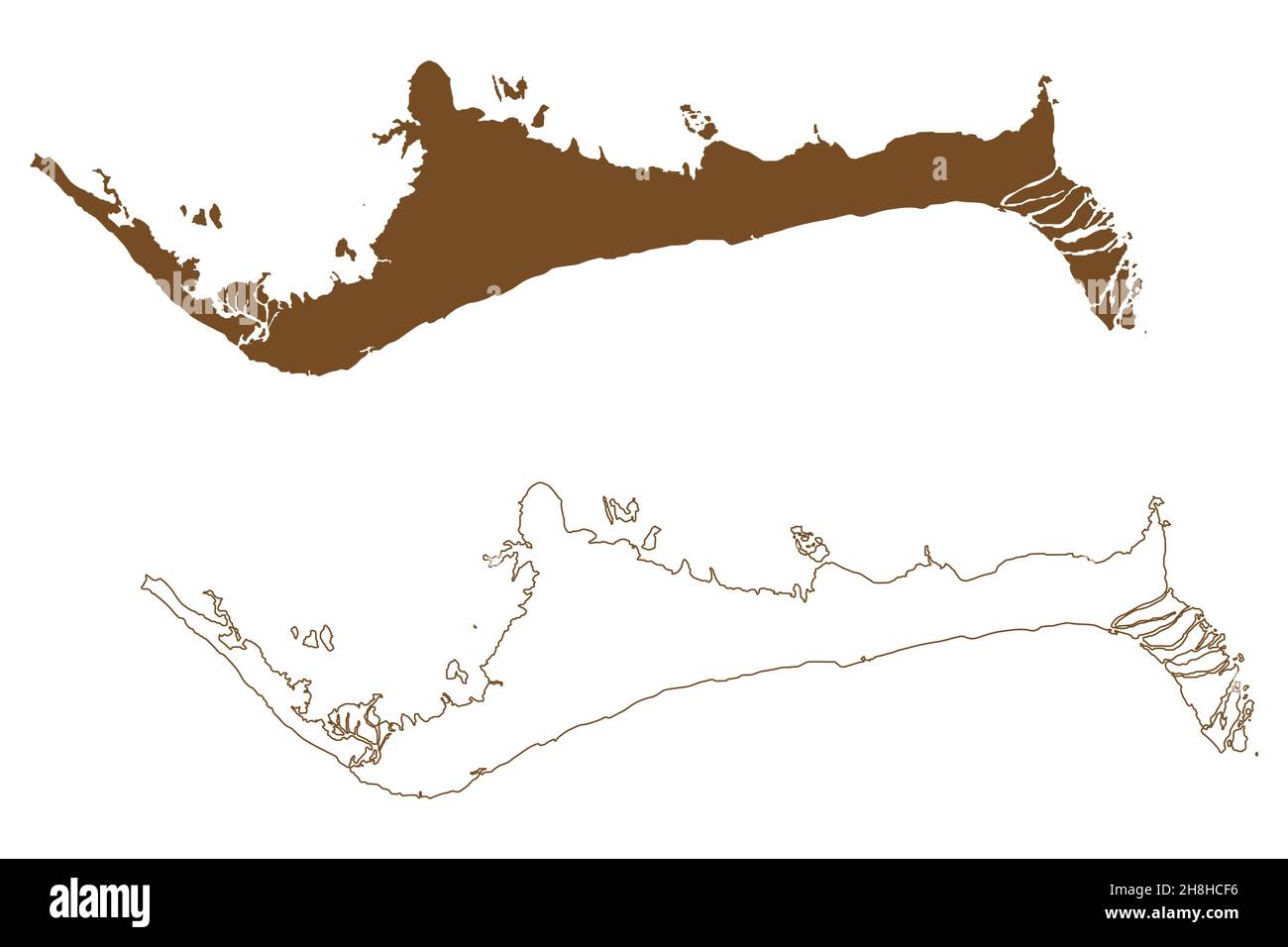 Grand Bahama island (Commonwealth of The Bahamas, Cenrtal America) map ...