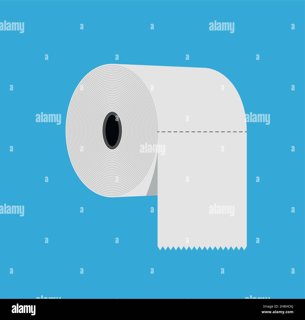toilet paper flat vector color icon for apps and websites eps 10 Stock ...