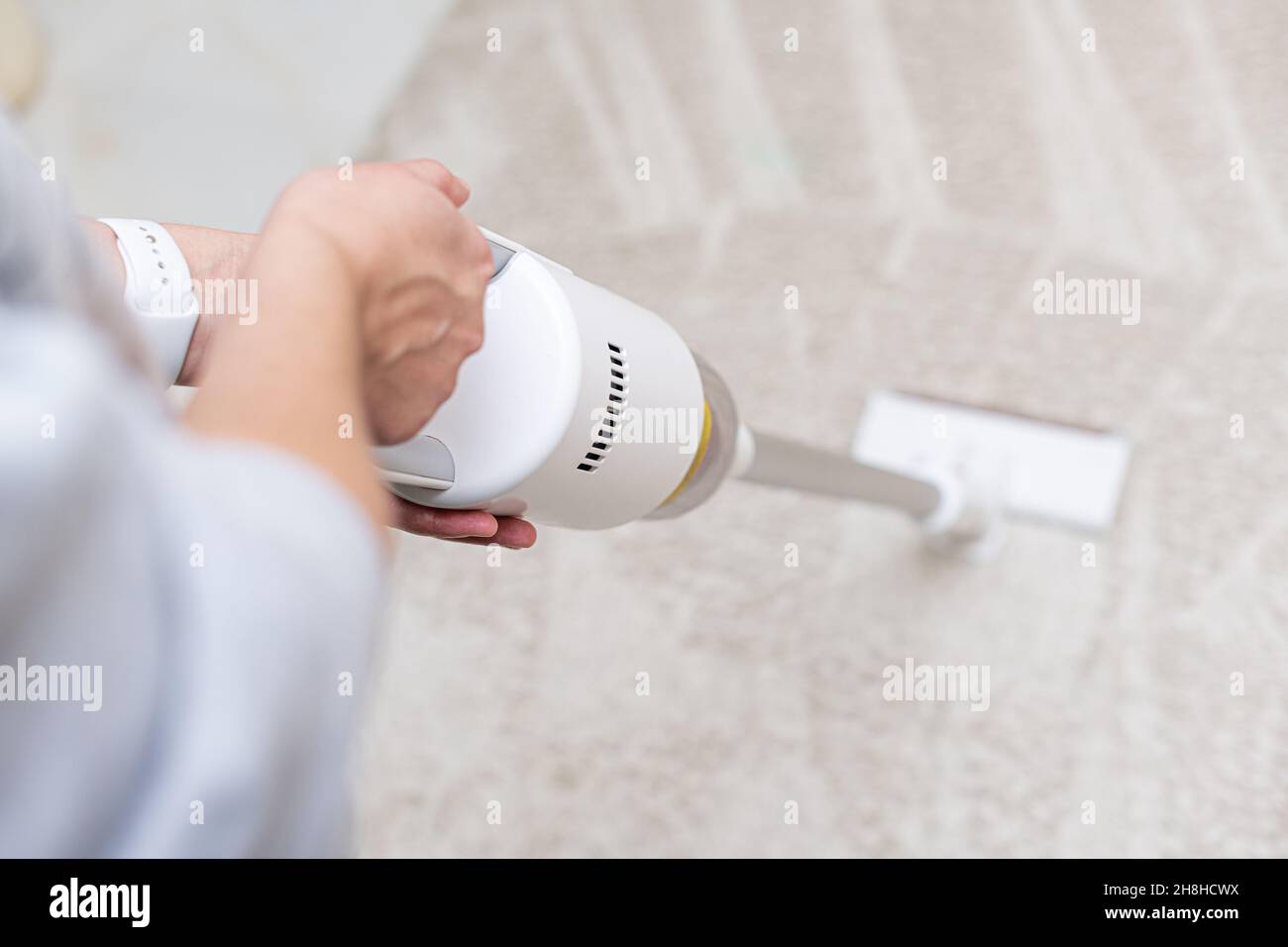 Handheld vacuum cleaner Stock Photo - Alamy