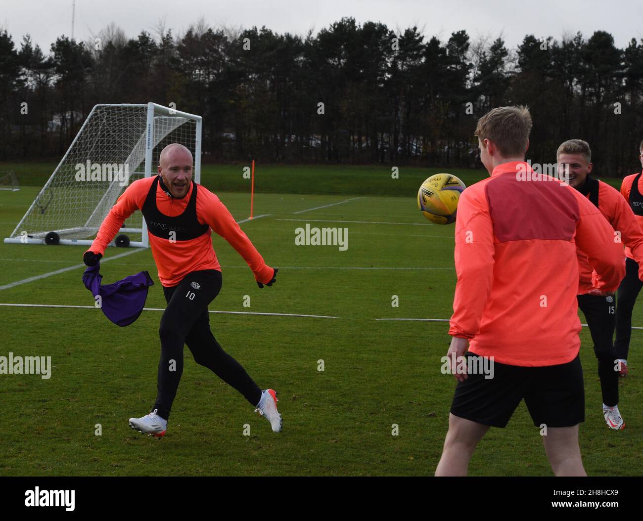 Oriam Edinburgh Scotland .UK . 30th Nov 21 Hearts Liam Boyce during ...