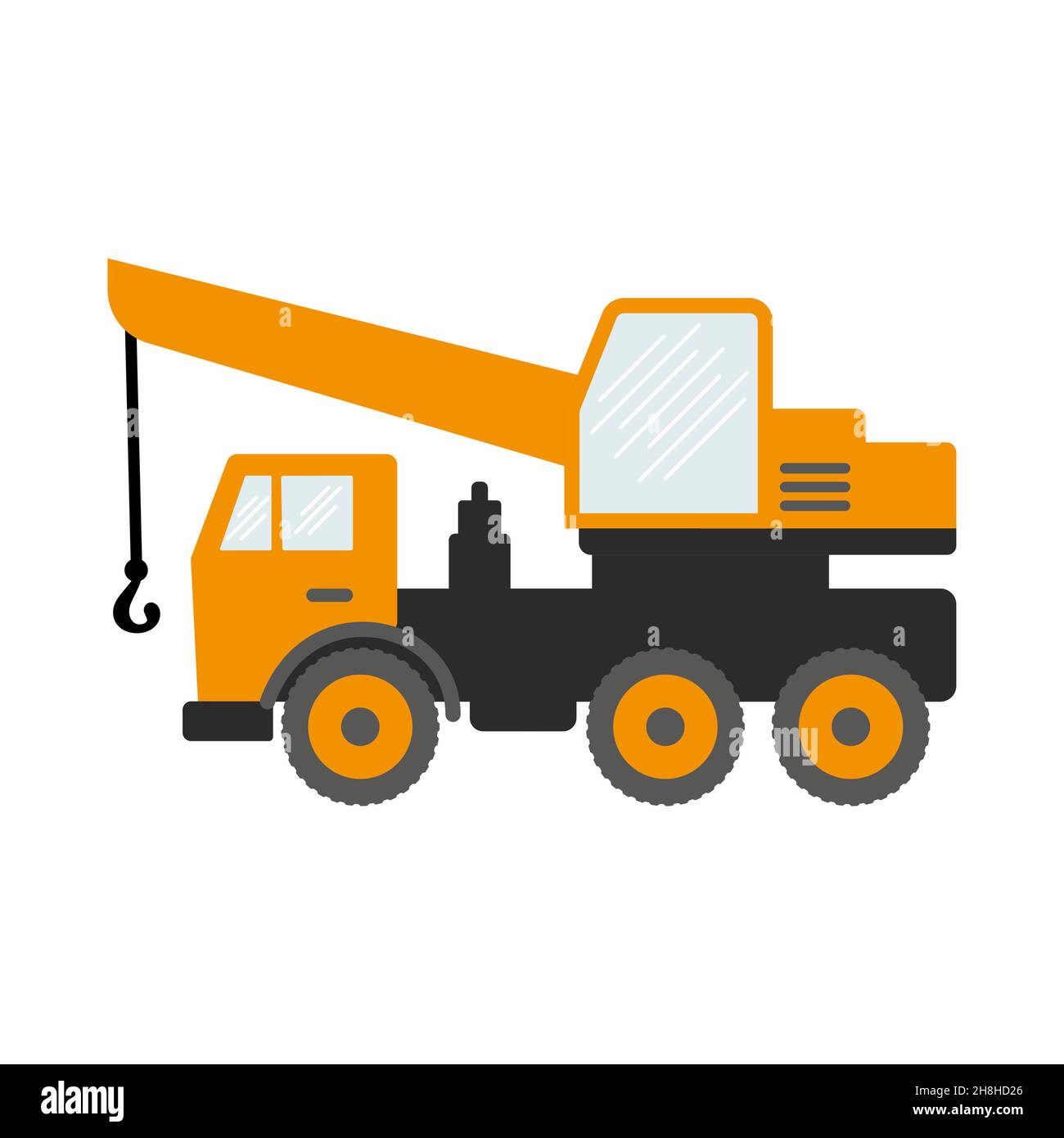Construction equipment, machines for building work isolated icons ...