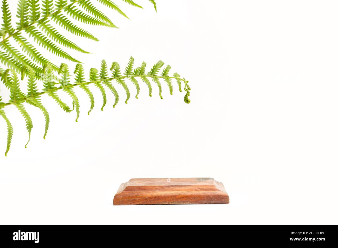 A square wooden base on a white background with copy space Stock Photo ...