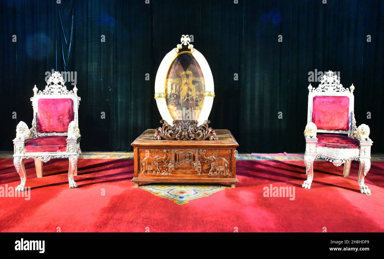 throne chair indise mysore palace,india Stock Photo - Alamy