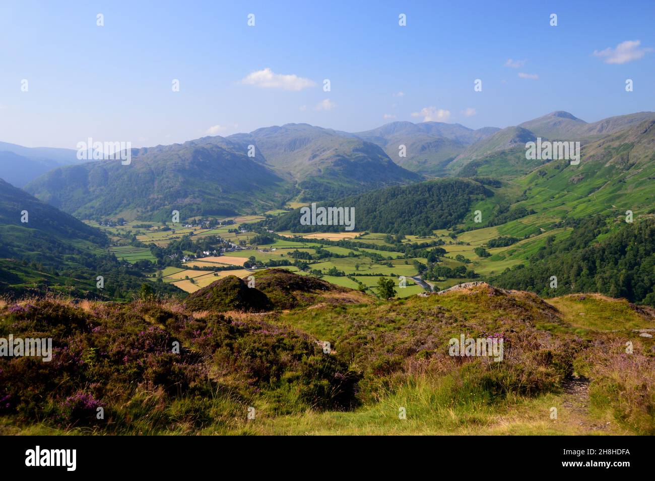 The Borrowdale Valley from the Summit of 'King's How' on the Wainwright ...