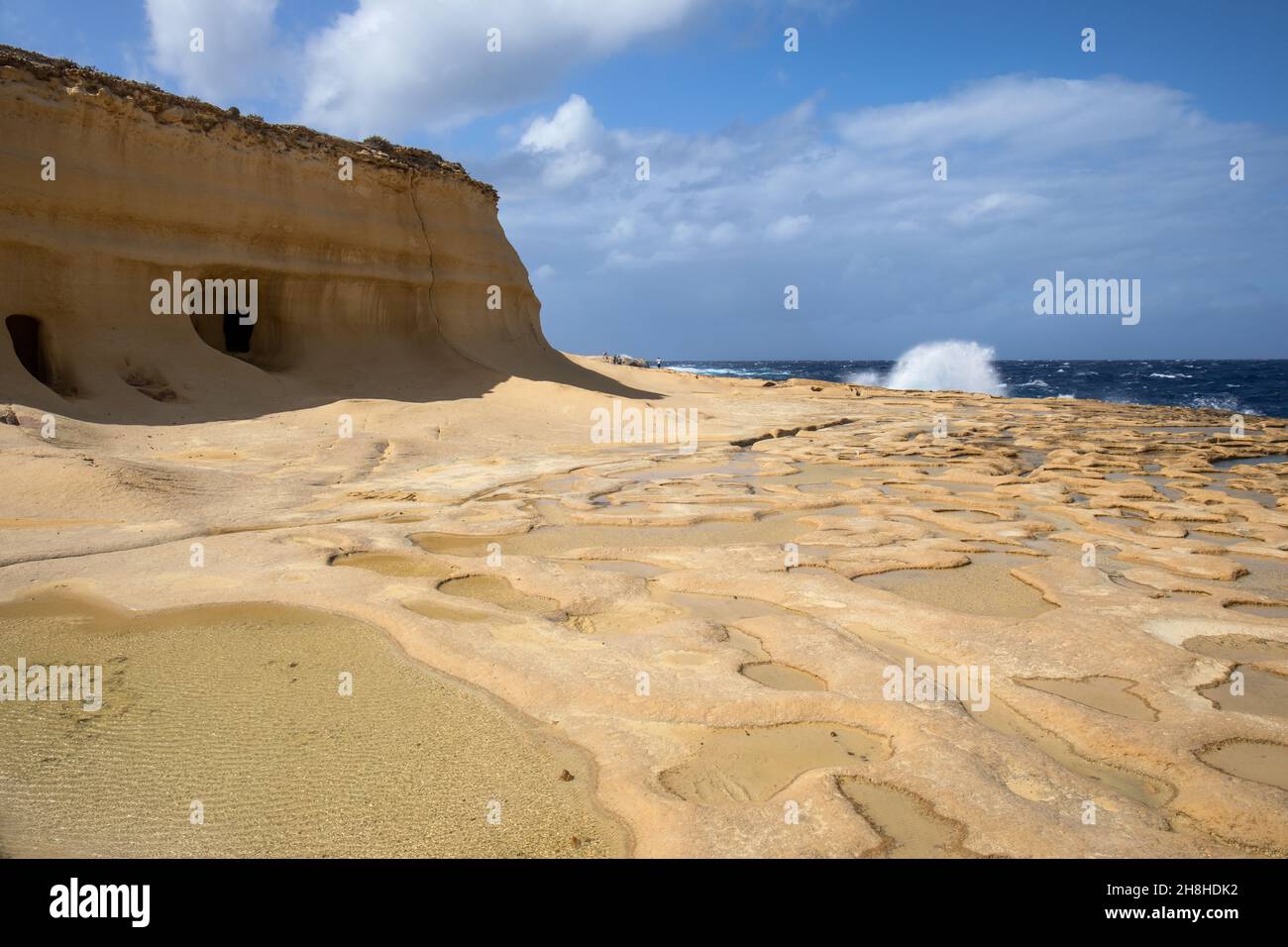 The Xwejni Salt Pans in Gozo, Malta. A picturesque landscape of Salt ...