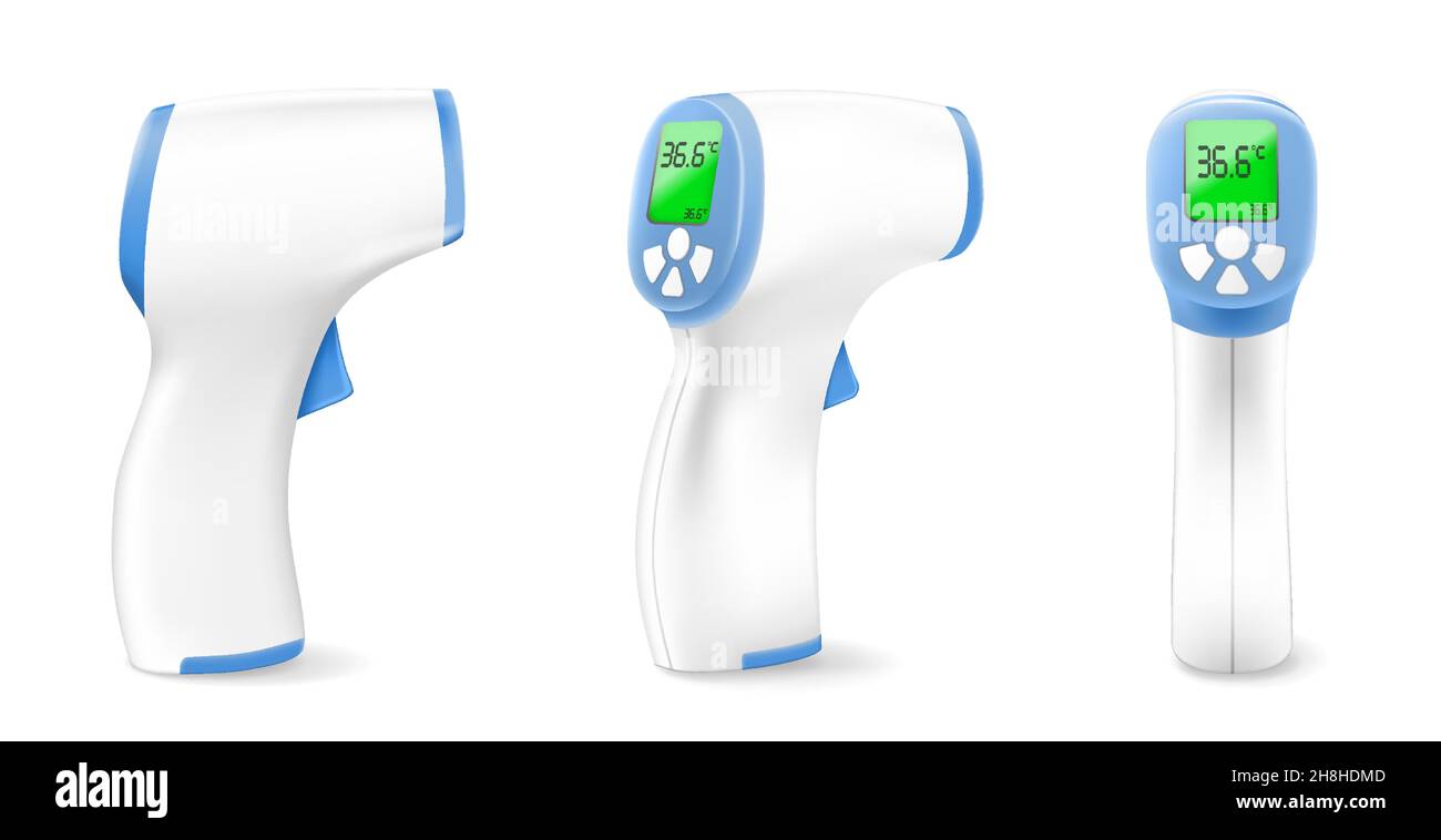 Medical thermometers for determining the temperature of the human body. Mercury and electronic ...
