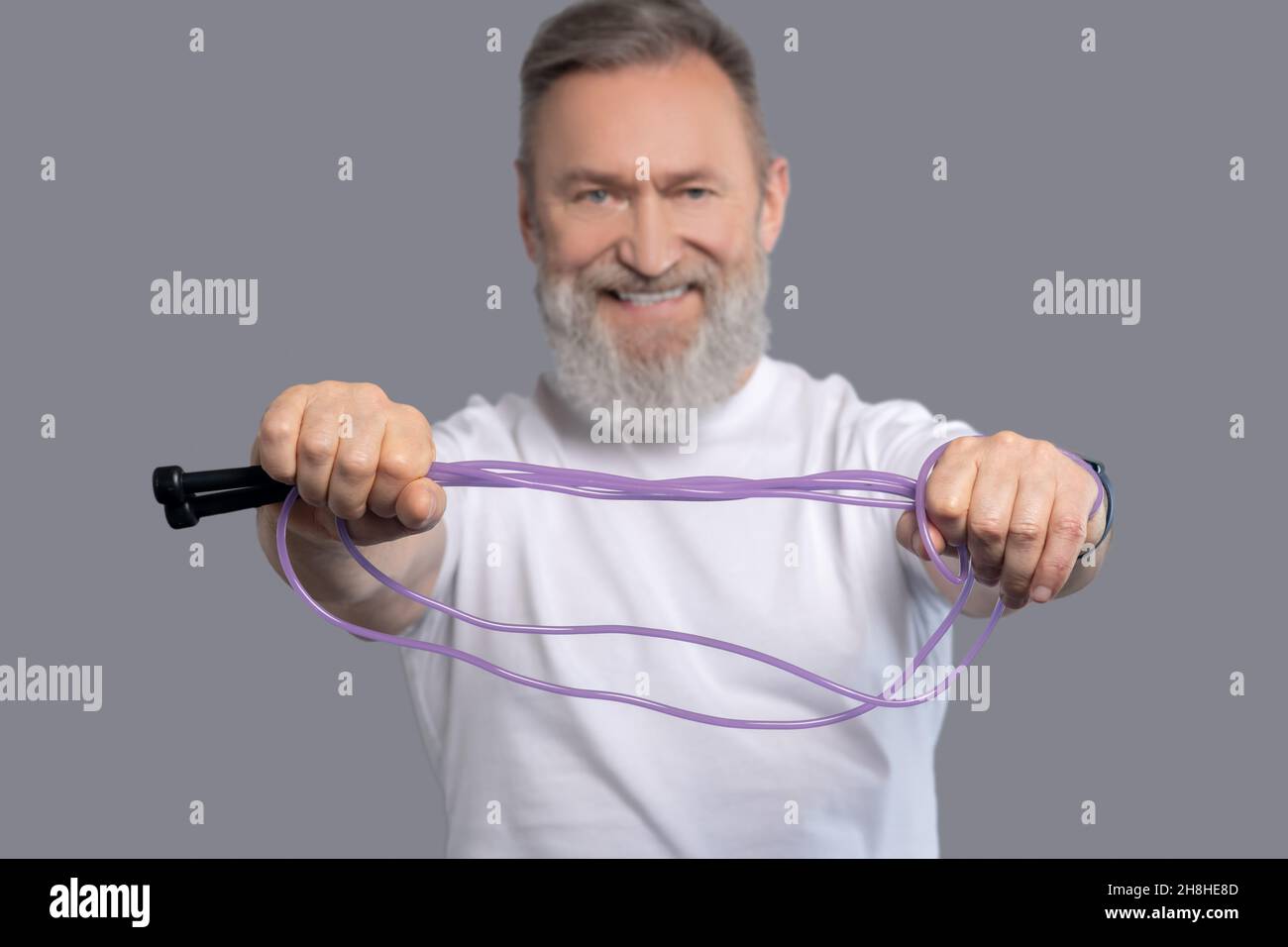 Rope in hands hi-res stock photography and images - Alamy