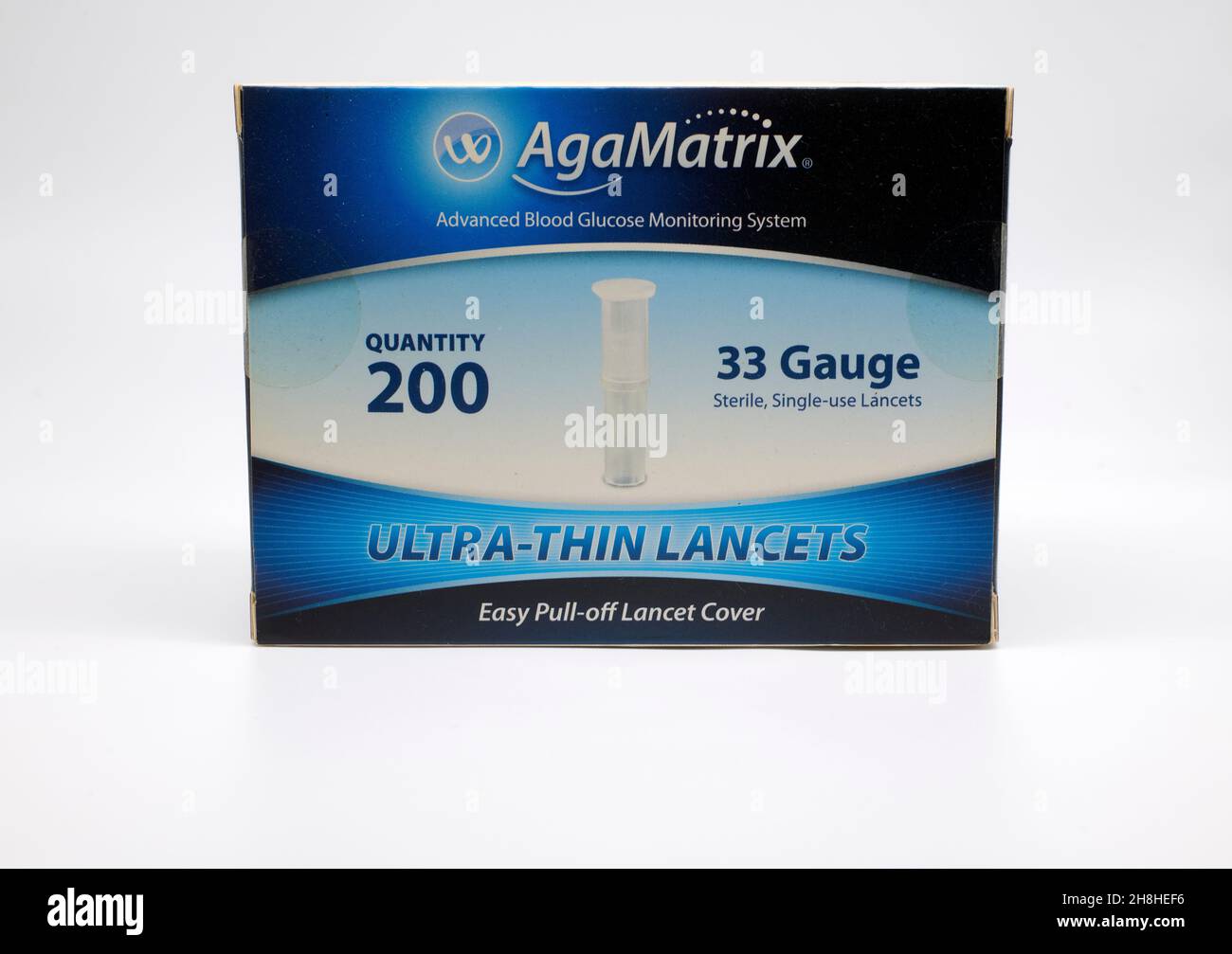 Insulin pen needles for injection of insulin in box for home use Stock ...