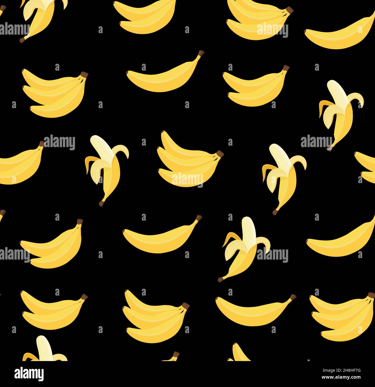 Beautiful vector seamless texture in bananas. For printing, for ...