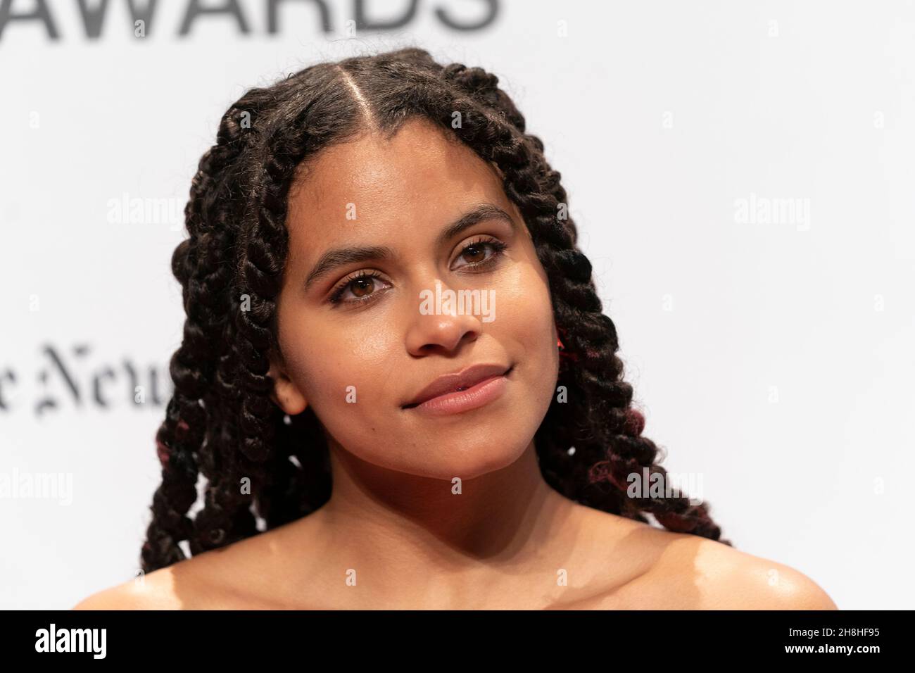 Zazie Beetz wearing dress by Christopher John Rogers attends the 2021 ...