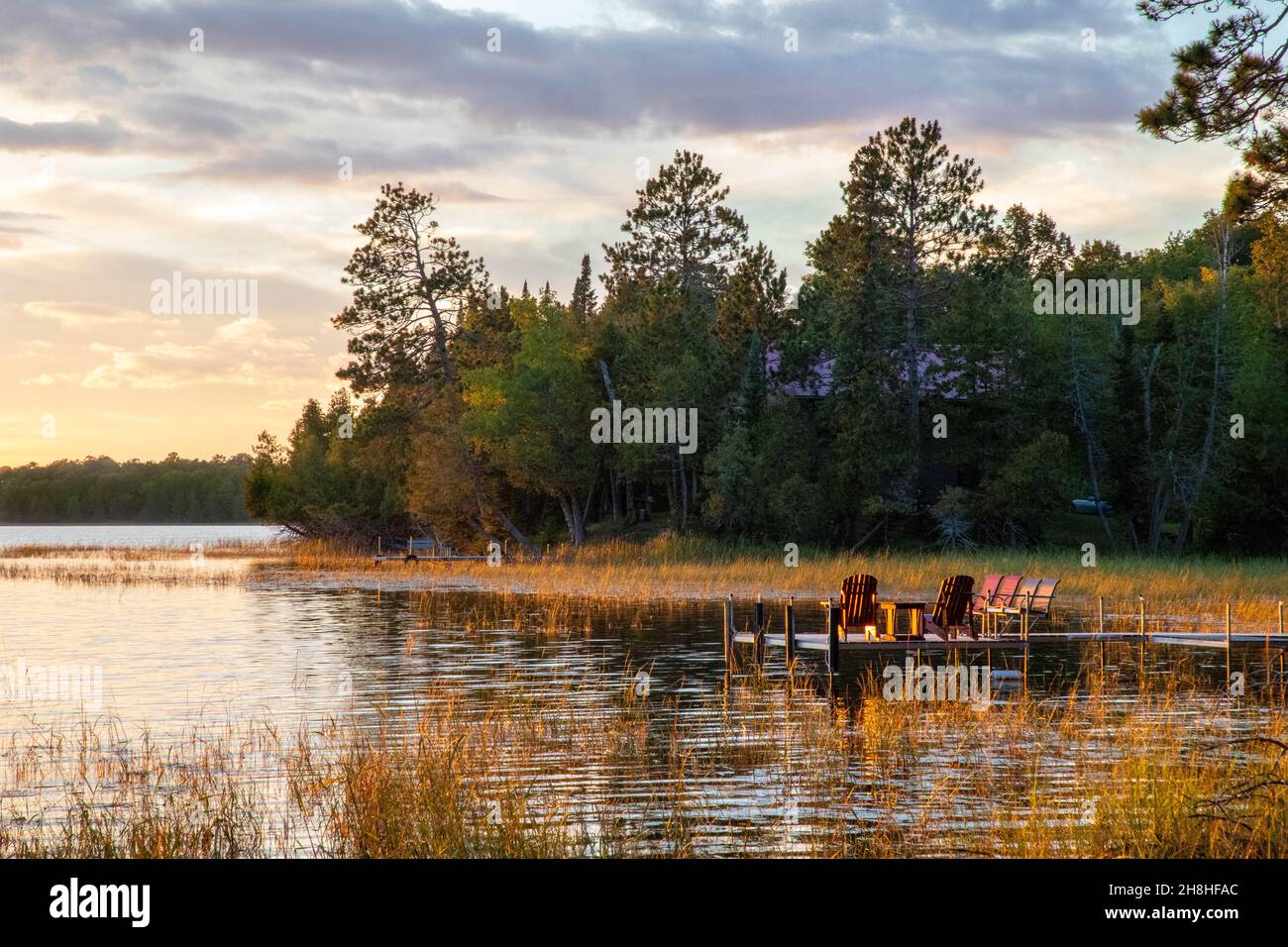 Adirondack lake sunset hi-res stock photography and images - Alamy