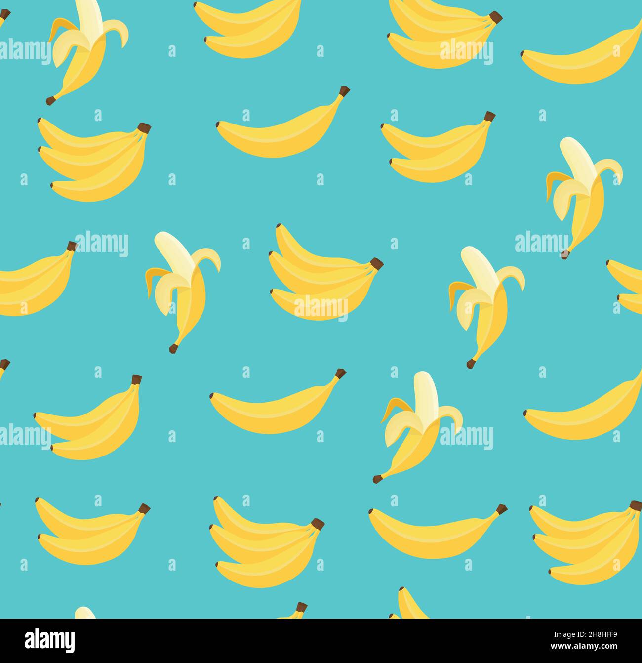 Beautiful vector seamless texture in bananas. For printing, for ...