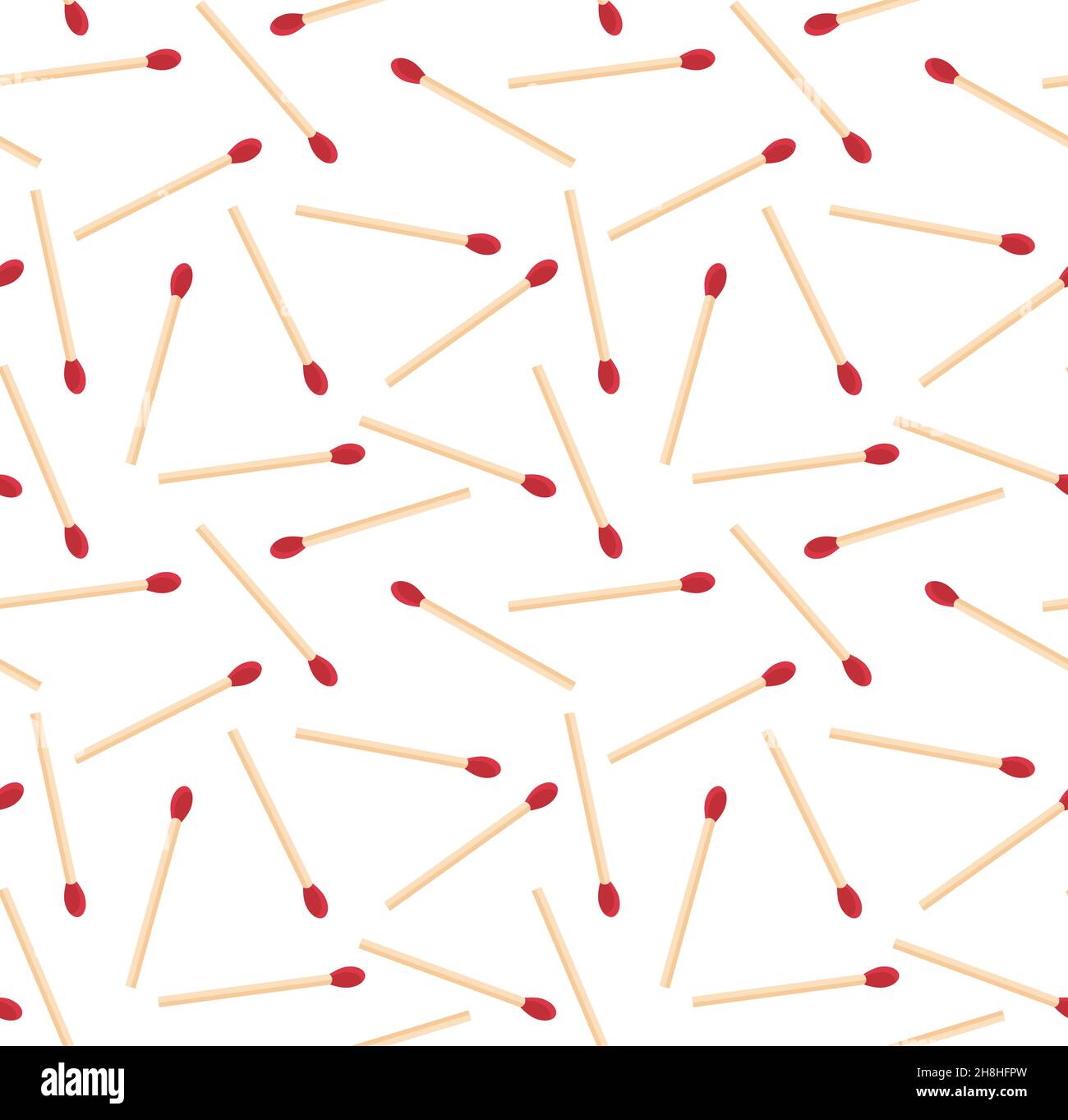 Match Stick Seamless Pattern Red Head Stock Vector Image & Art - Alamy
