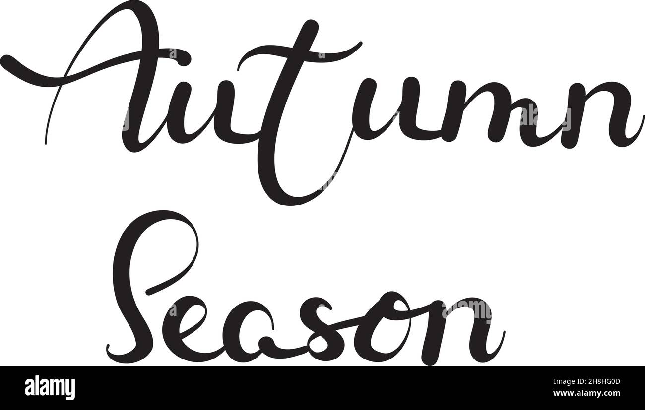 Vector Lettering Autumn Season Typography Banner Fall Text Eps Stock vector-lettering-autumn-season-typography-banner-fall-text-eps-stock