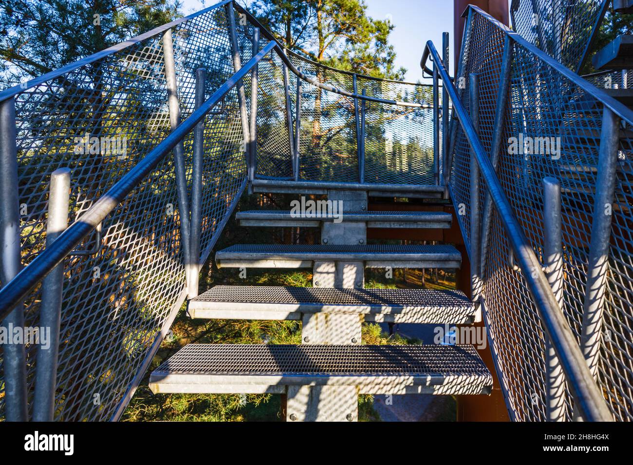 Steel Construction with Stainless Steel Railing and Fall Protection ...