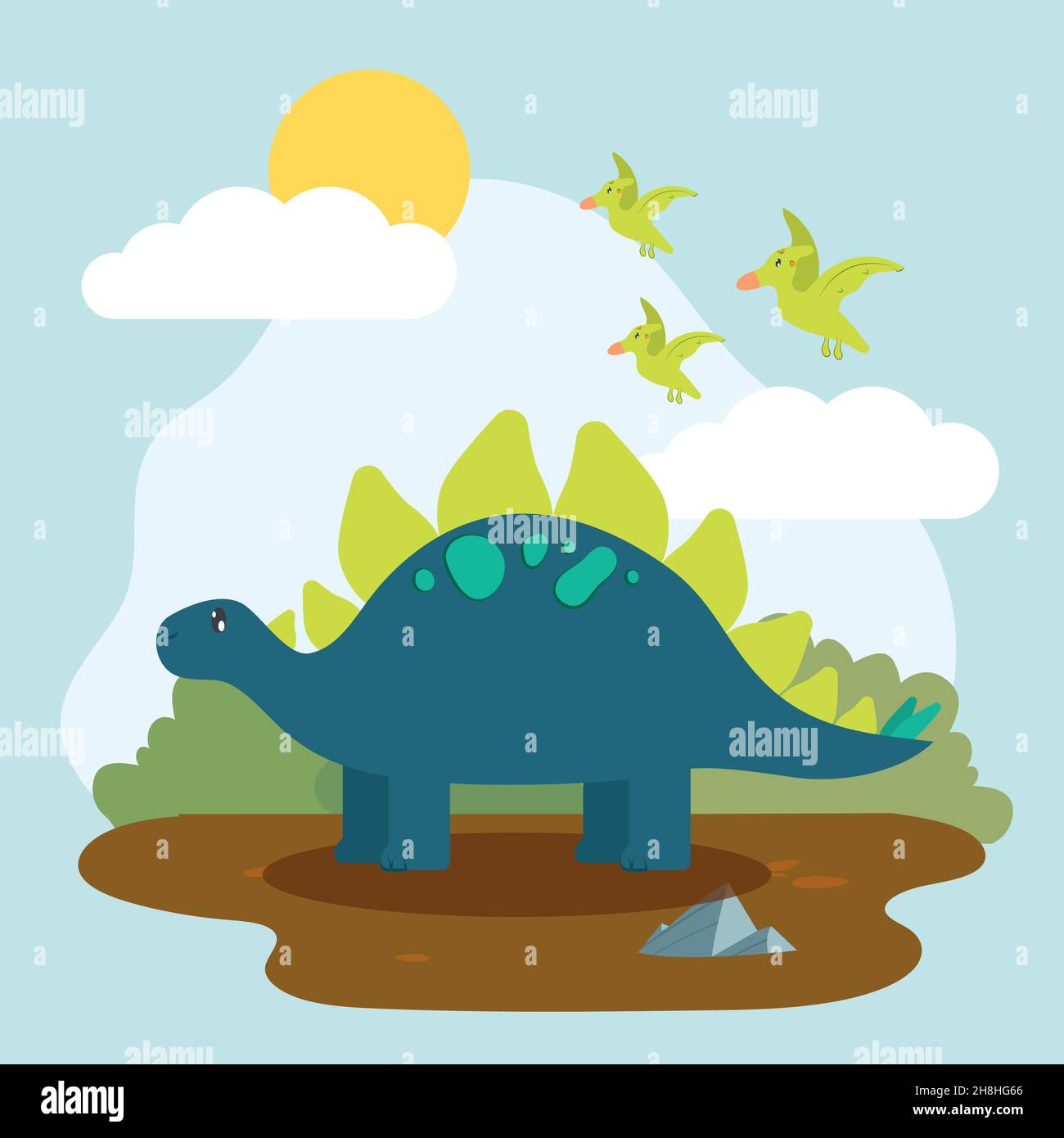 blue spinosaurus card on nature Stock Vector Image & Art - Alamy