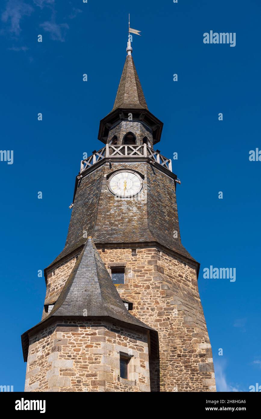 Dinan clock tower hi-res stock photography and images - Alamy