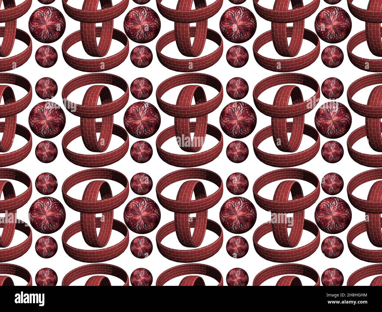 3d Rendering Abstract Capsule Colorful Background Seamless Pattern