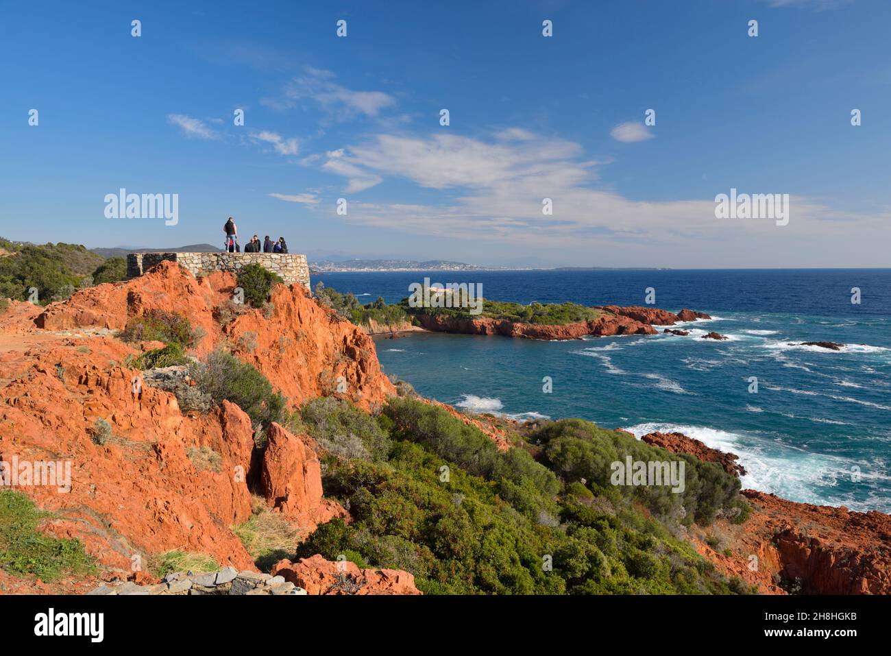 France, Var, Saint-Raphael, Corniche d'Or or Corniche de l'Esterel ...