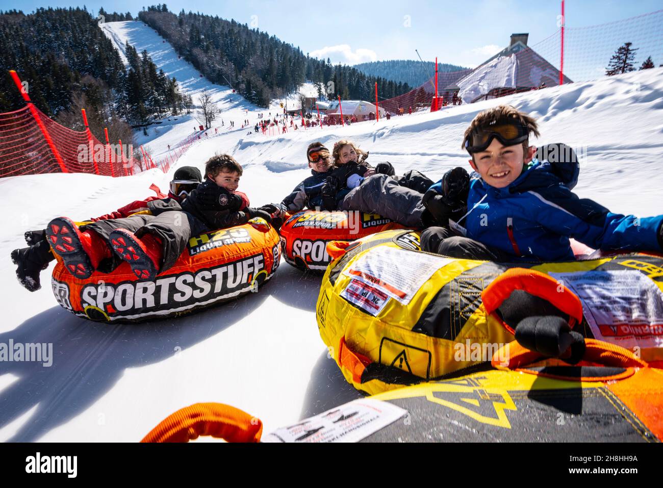 France, Ardeche, Parc Naturel des Monts d'Ardeche, Borne, Station de la ...