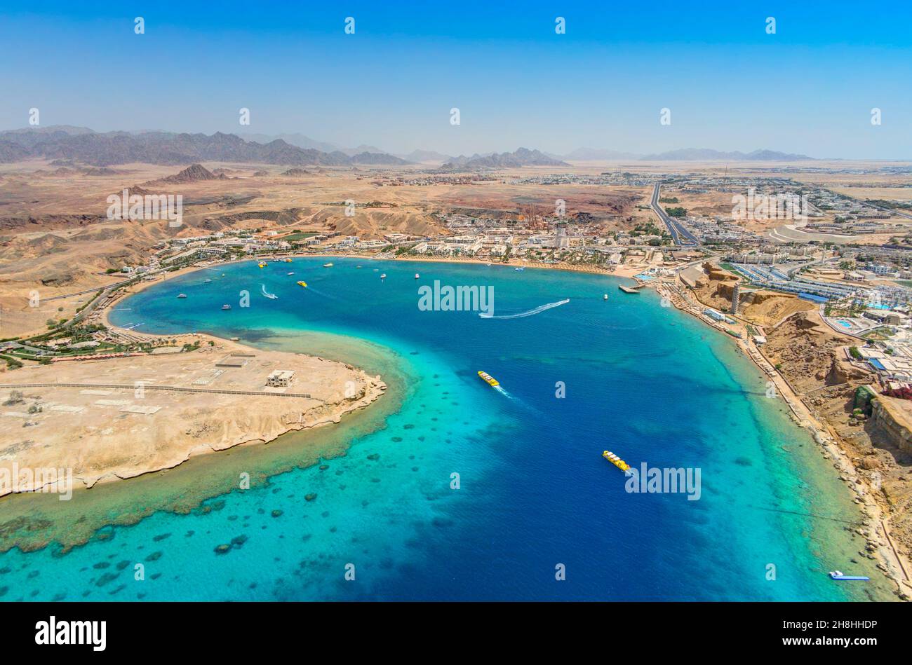 Egypt, Sinaï, Sharm-el-Sheikh, Sharm el-Maya bay (aerial view Stock ...