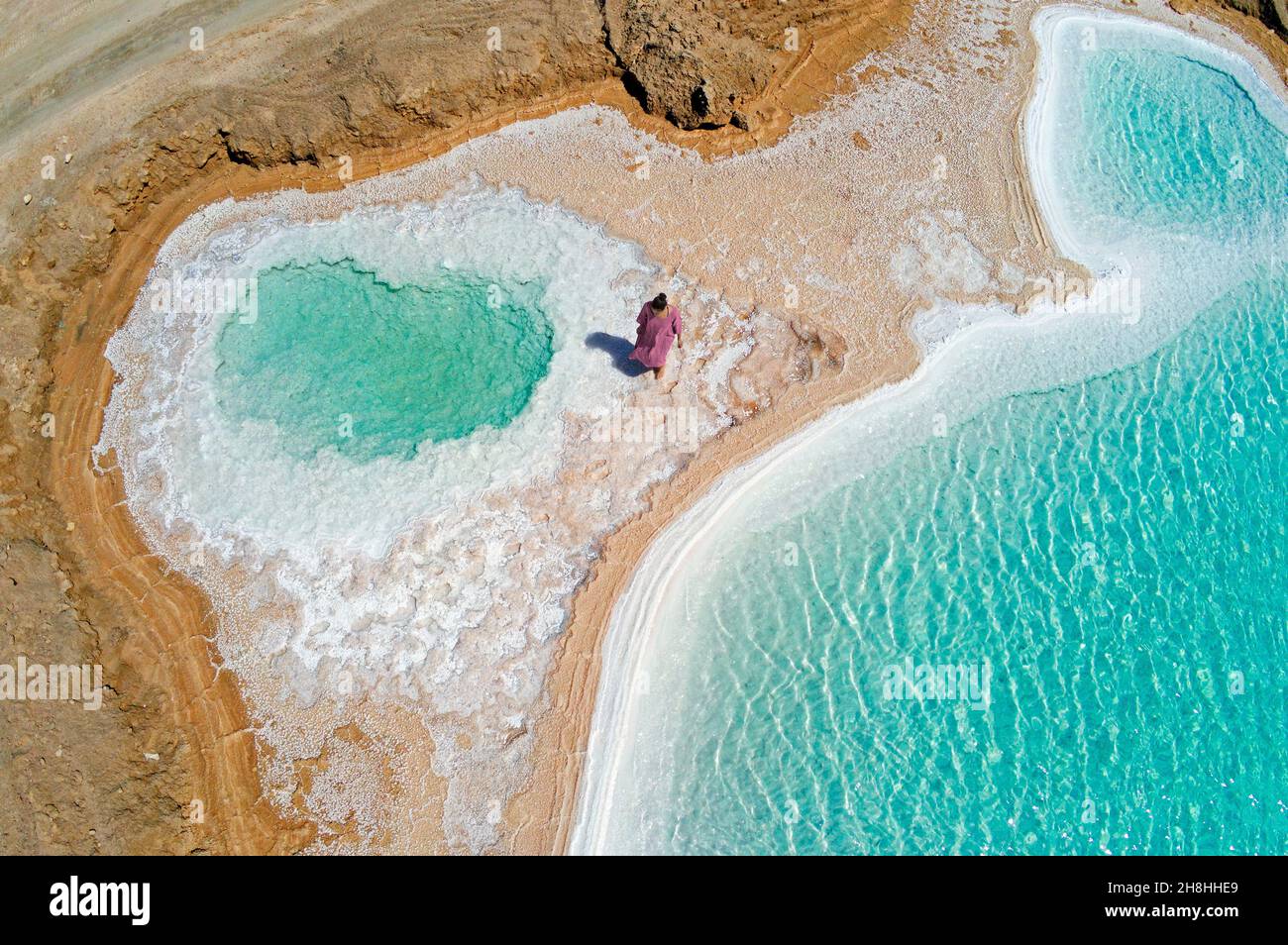 Egypt, Libyan desert, governorate of Marsa Matruh, Siwa oasis, the salt ...